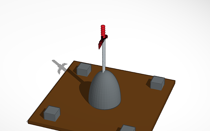 3d Design The Sword In The Stone Tinkercad