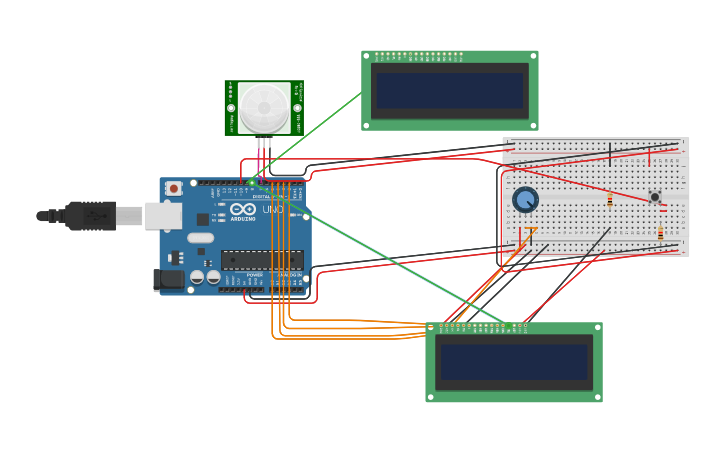 Circuit design SENSOR BUS | Tinkercad