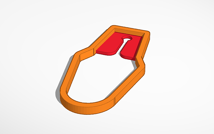 3D design hacek - Tinkercad