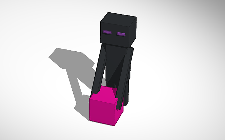 3D design Minecraft Enderman CNGHalloween | Tinkercad