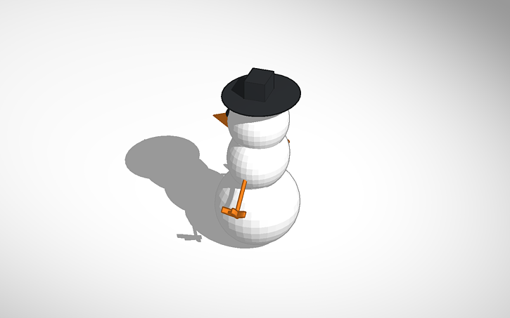 3D design Xavier Snowman | Tinkercad