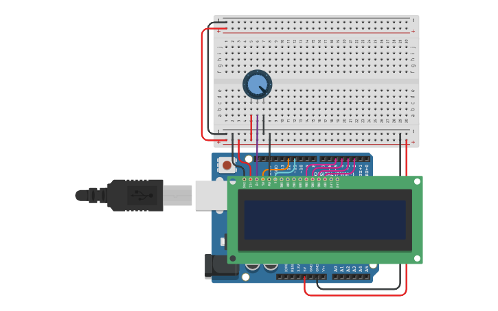 Circuit design A. Hello Word - Tinkercad