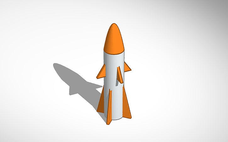 3D design Simple-Rocket-Design - Tinkercad