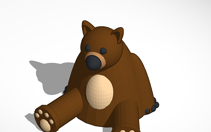 3D design bear - Tinkercad