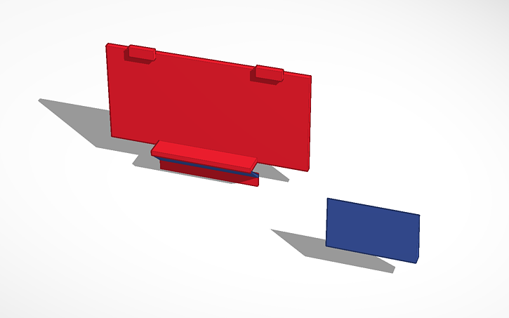 3D design Battery Cover - Tinkercad