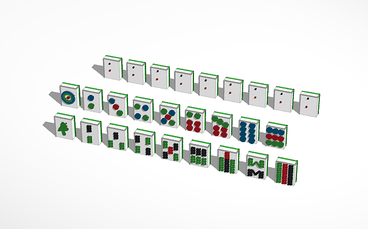 3D design Mahjong - Tinkercad