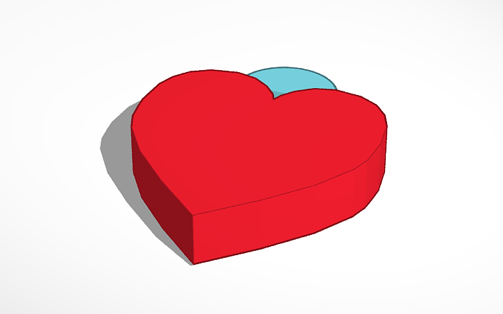 3D design Heart pendant - Tinkercad
