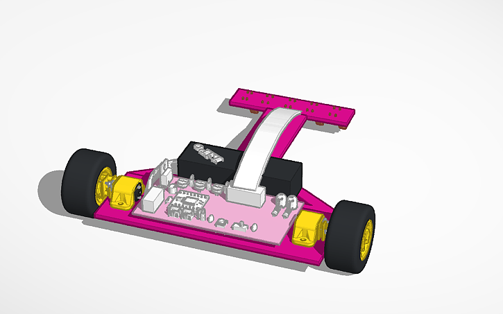 3D design barbie line follower - Tinkercad