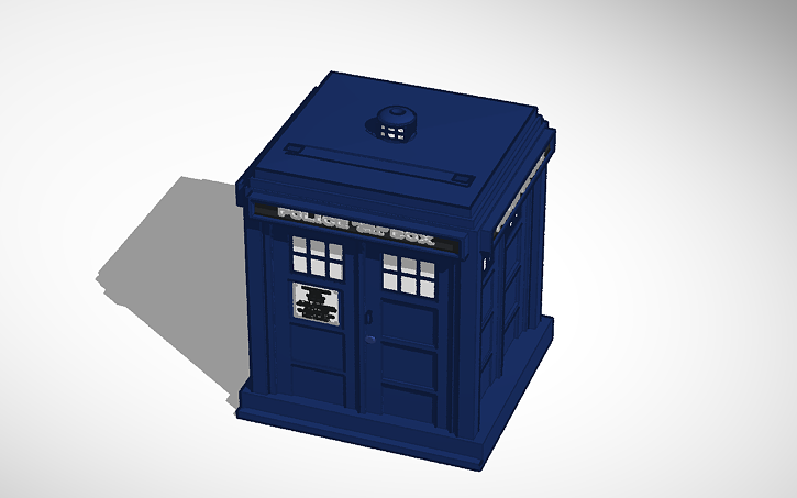 3D design tardis iphone speaker 2 - Tinkercad