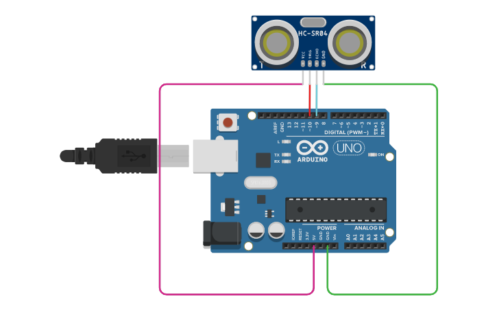 Circuit design sumo bot - Arduino - Lab 1 - Tinkercad
