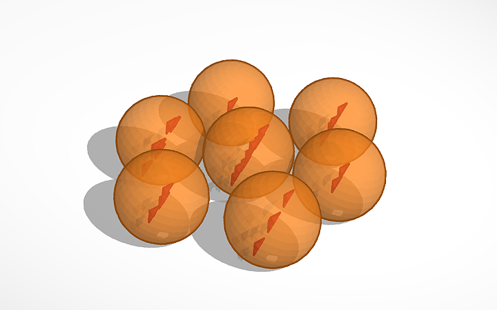 3D design DragonBall - Tinkercad