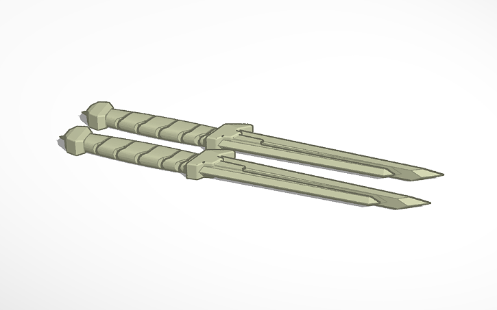 3D design loki daggers - Tinkercad