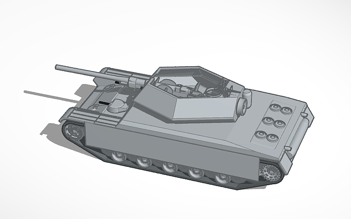 3D design Rhm 6 SPG (with turret interior) | Tinkercad