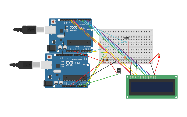 Circuit design i2c - Tinkercad