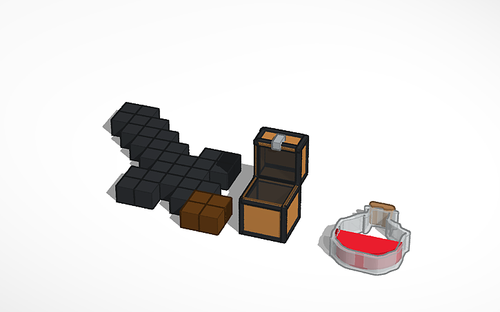 3D design minecraft chest | Tinkercad
