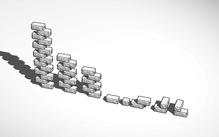 3D design #primitive stone Blocks - Tinkercad