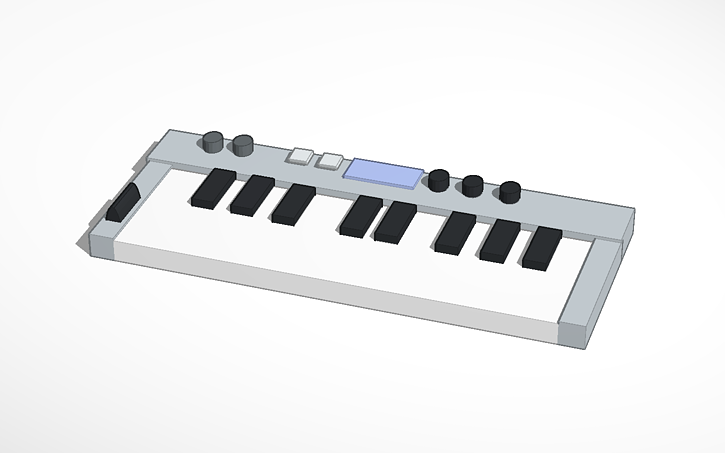 3D design Keyboard - Tinkercad
