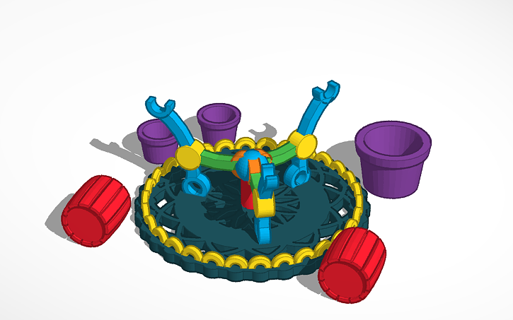 3D design Fairy Garden Table and Accessories - Tinkercad