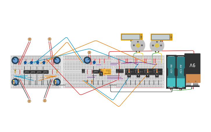 Circuit design solar tracker - Tinkercad