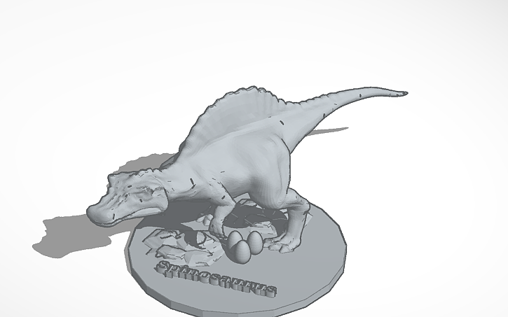 3D design Spinosaurus - Tinkercad