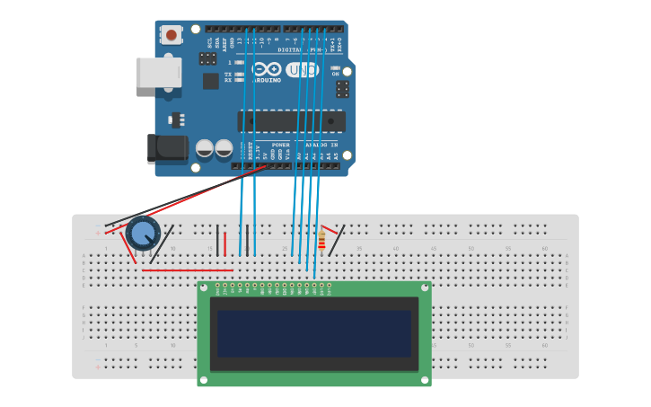 Circuit design Suma un numero - Tinkercad