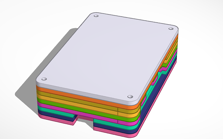 3D design Pibow-alike Raspberry Pi 2 Case | Tinkercad