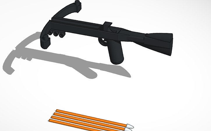 3D design Crossbow - Tinkercad
