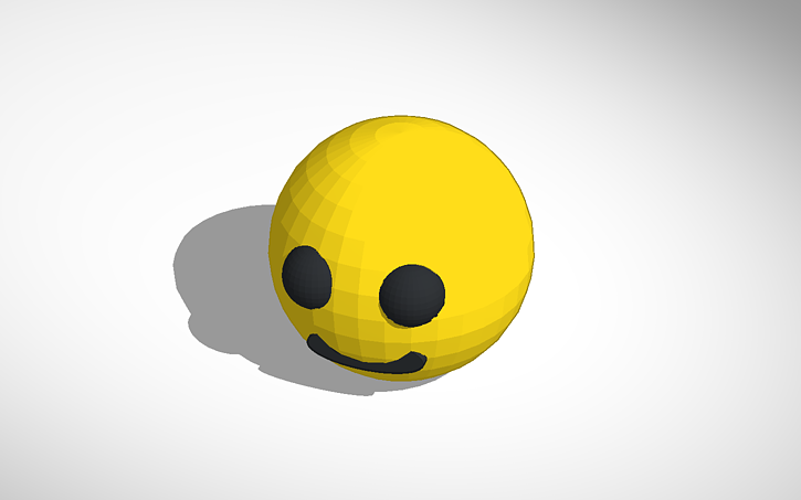 3D design Smiley Face - Tinkercad
