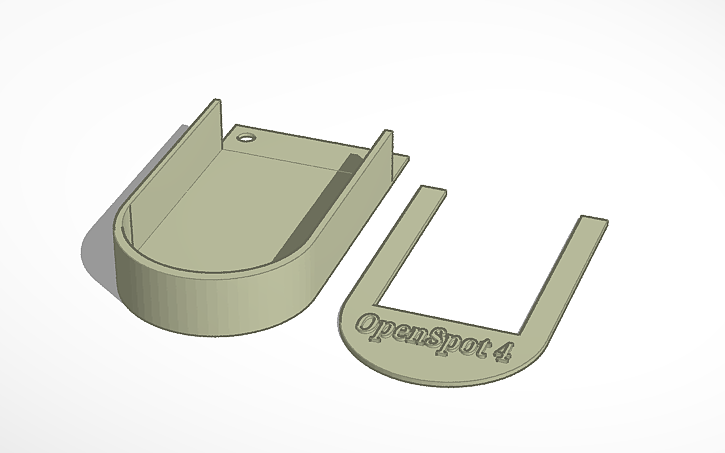 3D design OpenSpot 4 pro - Tinkercad