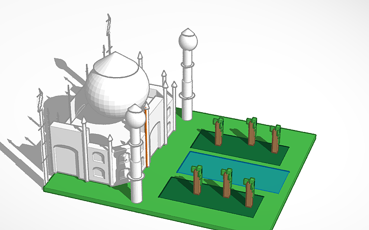 3D design Asadov Huseyn известные здания-Тадж махал - Tinkercad