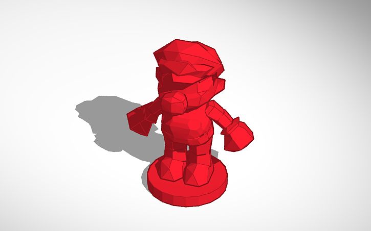 3D design Super Mario Figure - Tinkercad