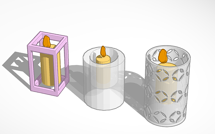 3D design a stand for candles - Tinkercad