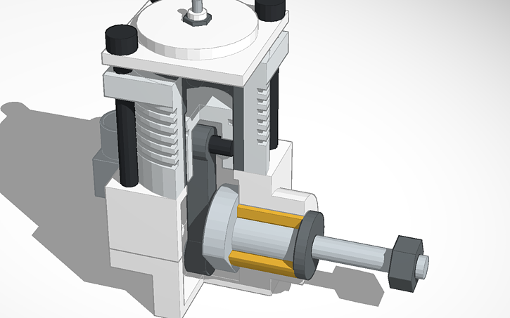 3D design #Engine / 2-Stroke / Reed Valve - Tinkercad