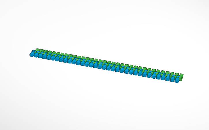 3D design Zipper - Tinkercad