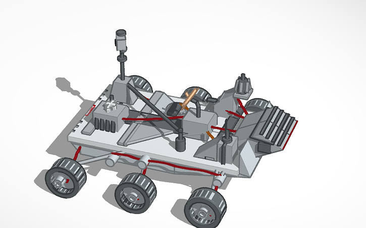 3D design mars space rover - Tinkercad