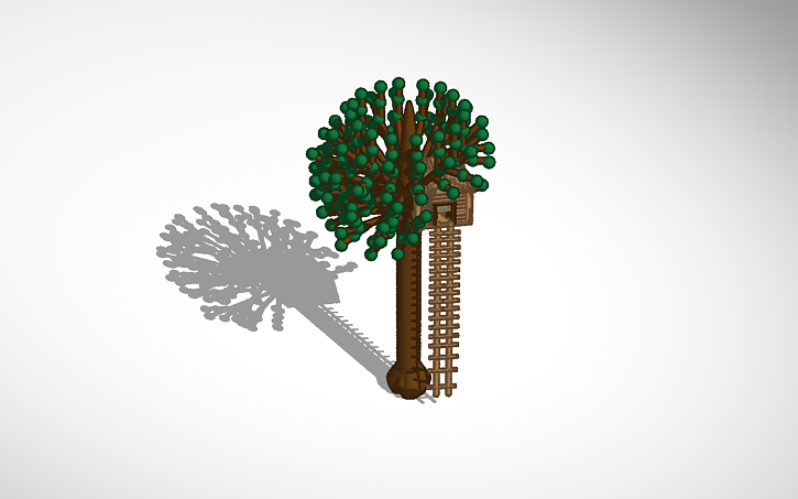 3D design tree house - Tinkercad
