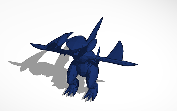 3D design Garchomp - Tinkercad