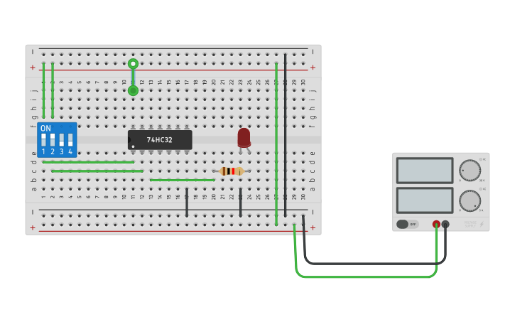 Circuit Design Exp 1 Or Gate Tinkercad