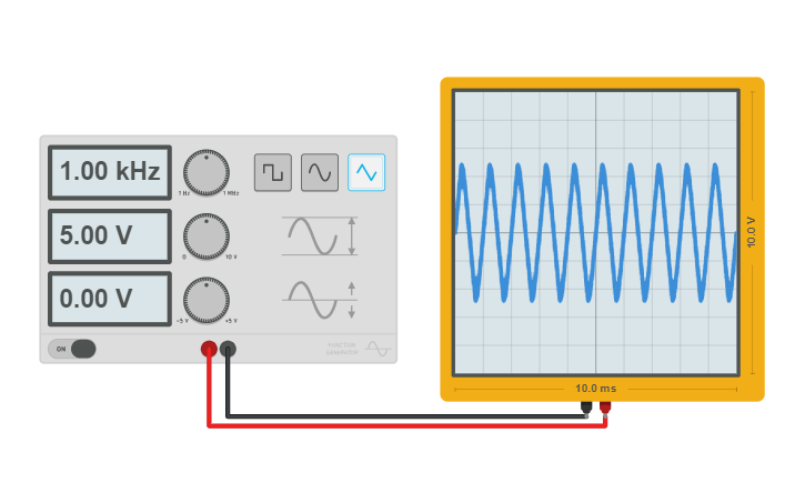 Circuit design WAVE FORMS | Tinkercad