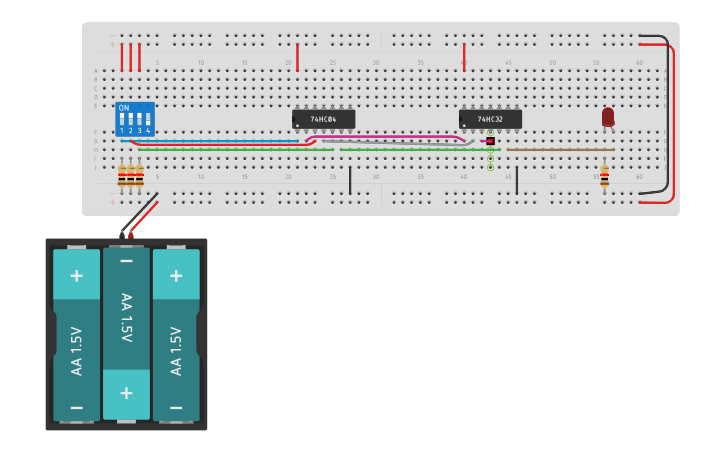 Circuit Design Problema2 Lab3 Tinkercad