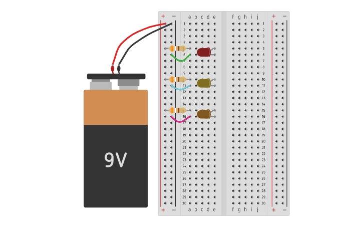 Circuit design PARALLEL CIRCUIT - Tinkercad