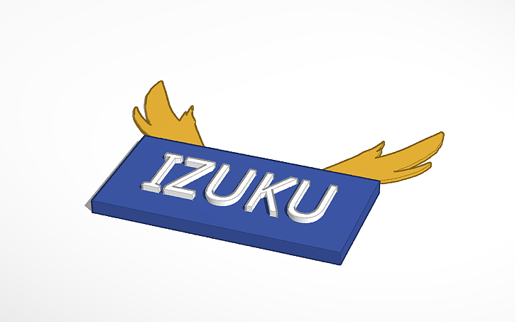 3D design All Might door hanger | Tinkercad