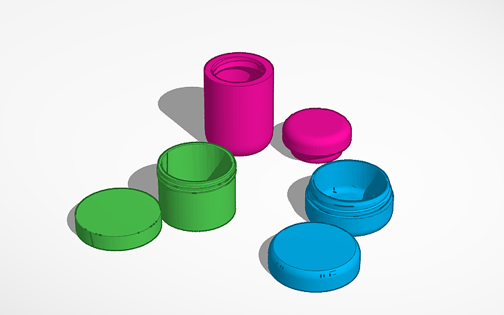 3D design Containers - Tinkercad