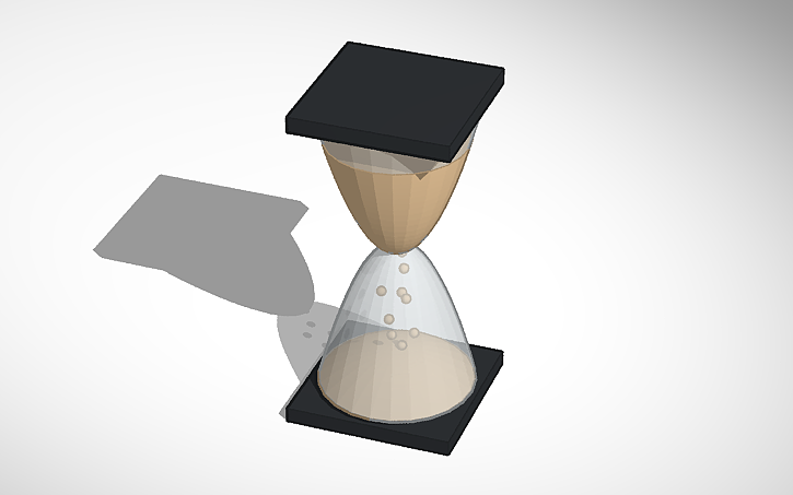 3D design An Hourglass - Tinkercad