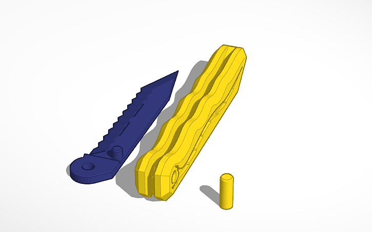3D design Flip Knife - Tinkercad