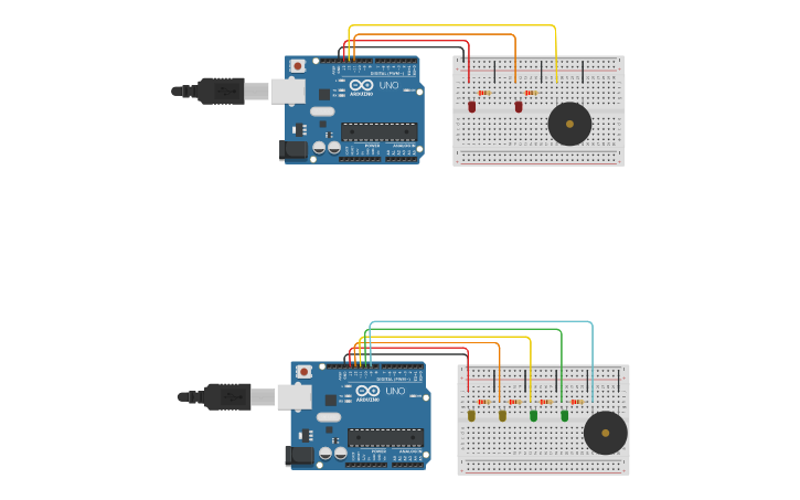 Circuit design Mi primer circuito en Arduino | Tinkercad