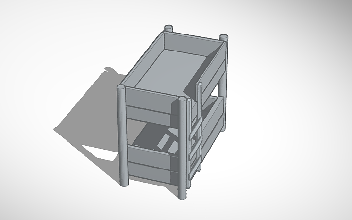 3D design Bunk bed - Tinkercad