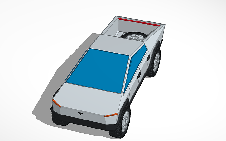 3D design Copy of Tesla Cybertruck - Tinkercad