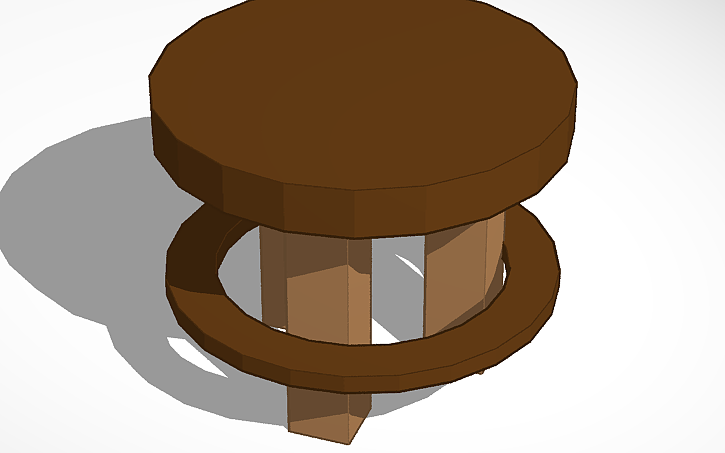3D design Three Prong Stool | Tinkercad
