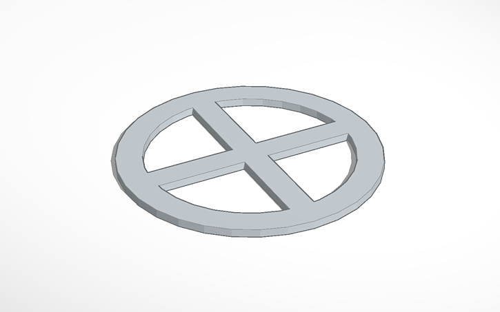 3D design X-men Logo | Tinkercad